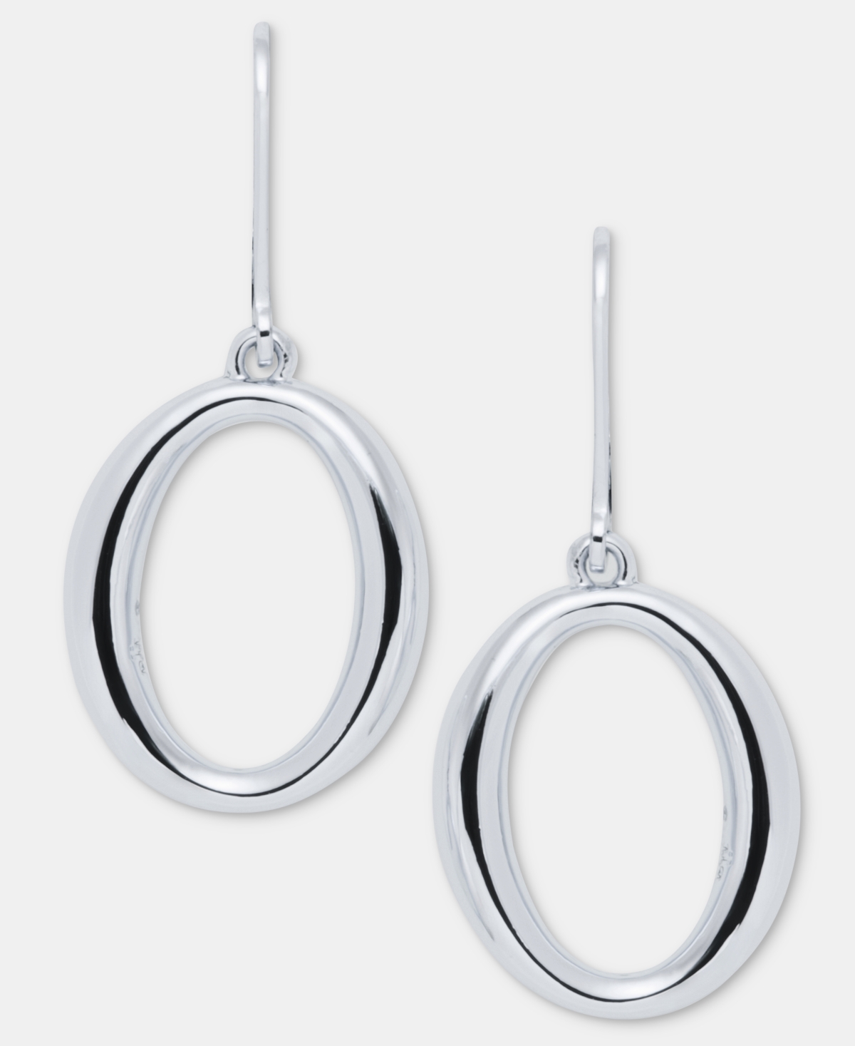 Click here for Lauren Ralph Lauren Open Oval Drop Earrings - Silv... prices