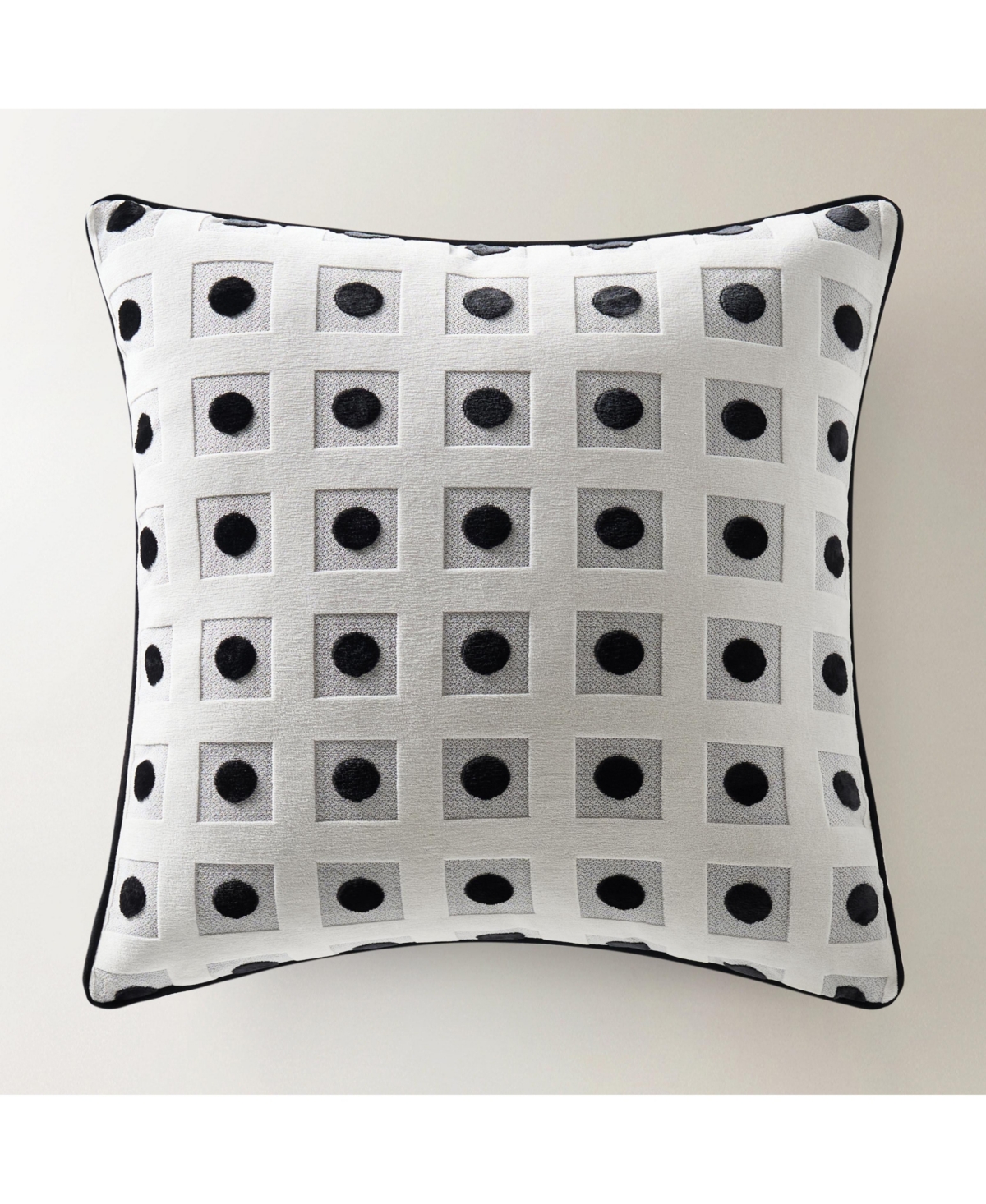 Click here for Z Gallerie Geo Dot Pillow - White prices