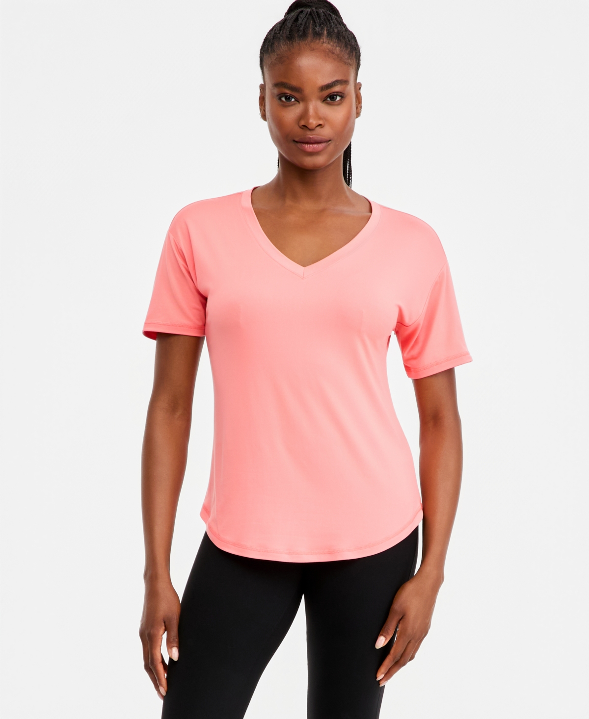 Click here for Id Ideology Womens V-Neck Short-Sleeve Performance... prices