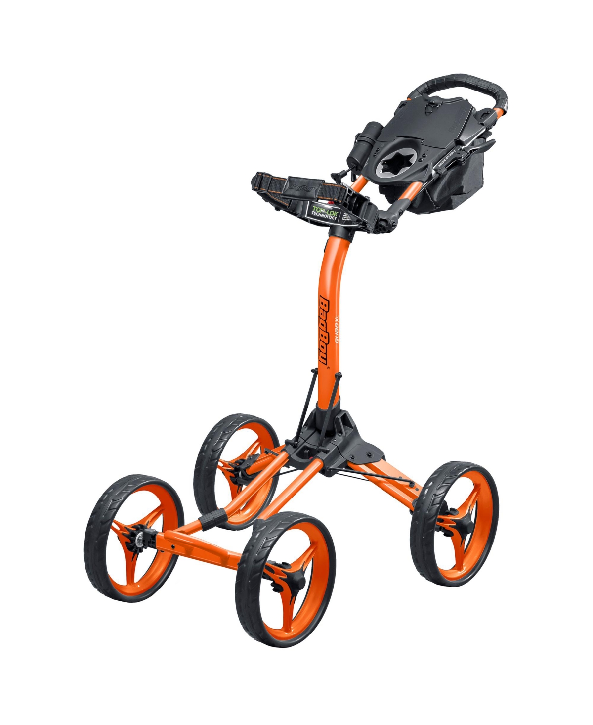 Click here for Bag Boy Quad Xl Golf Push Cart - Orange/black prices