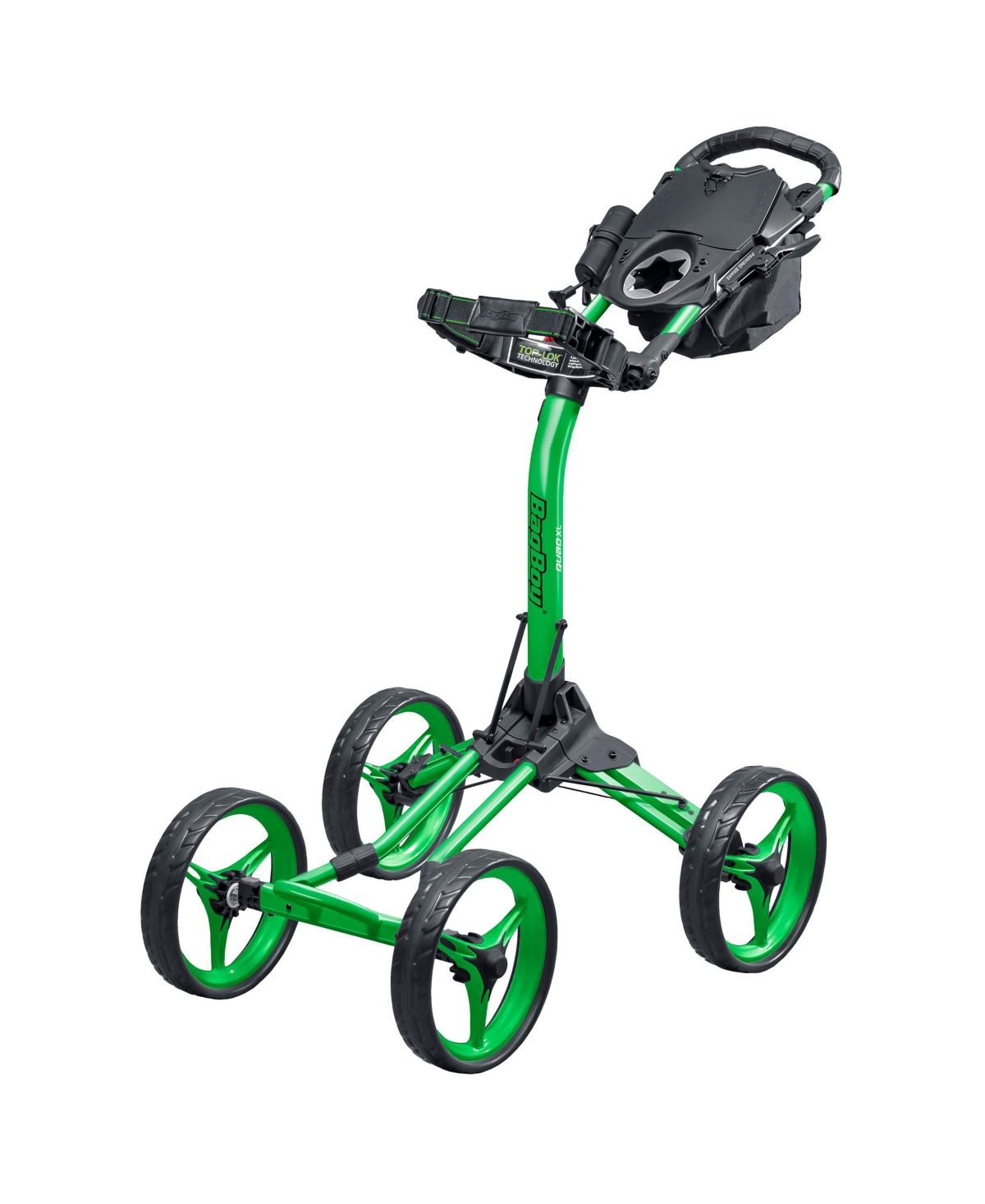 Click here for Bag Boy Quad Xl Golf Push Cart - Lime/black prices