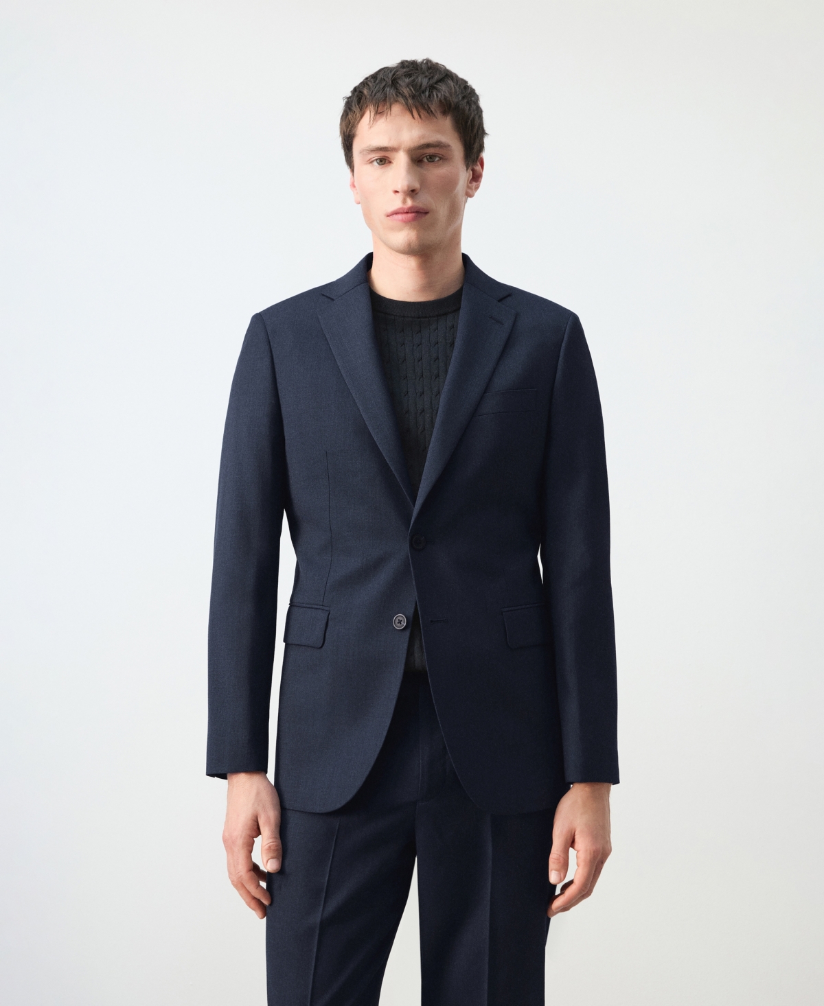 Click here for Mango Mens Turin Suit Blazer - Ink Blue prices
