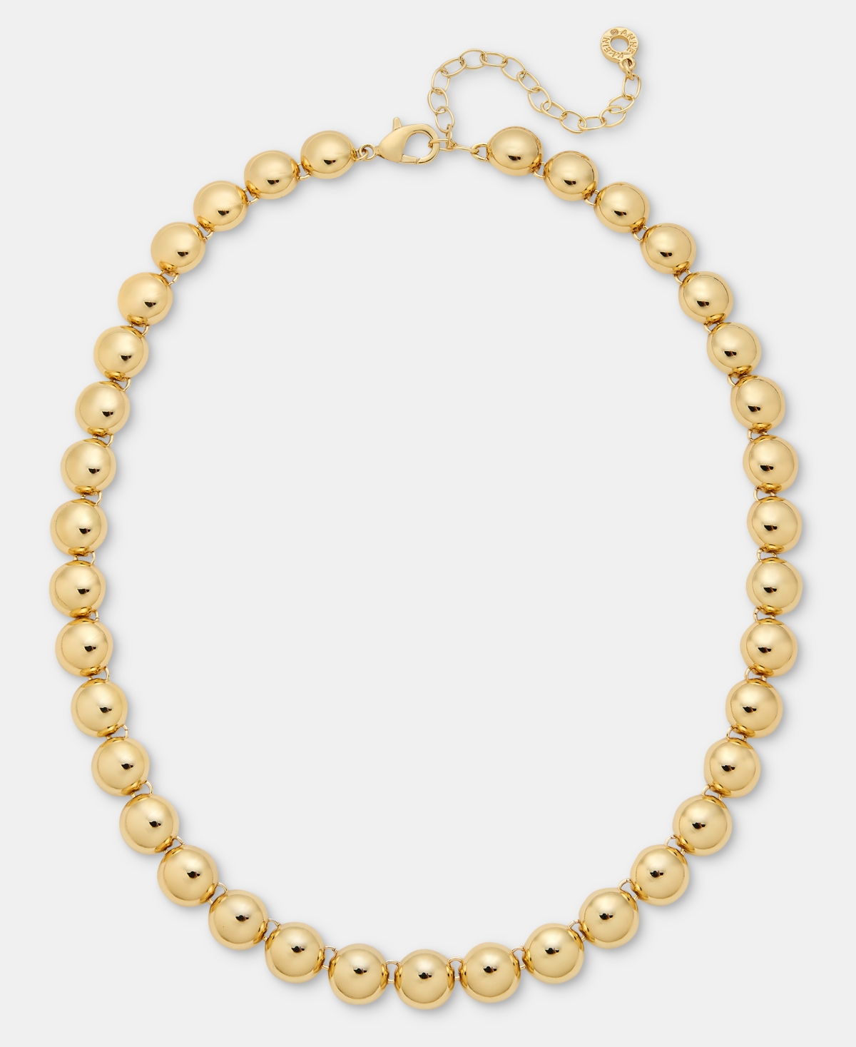 Click here for Anne Klein Gold-Tone Half Dome Collar Necklace - G... prices