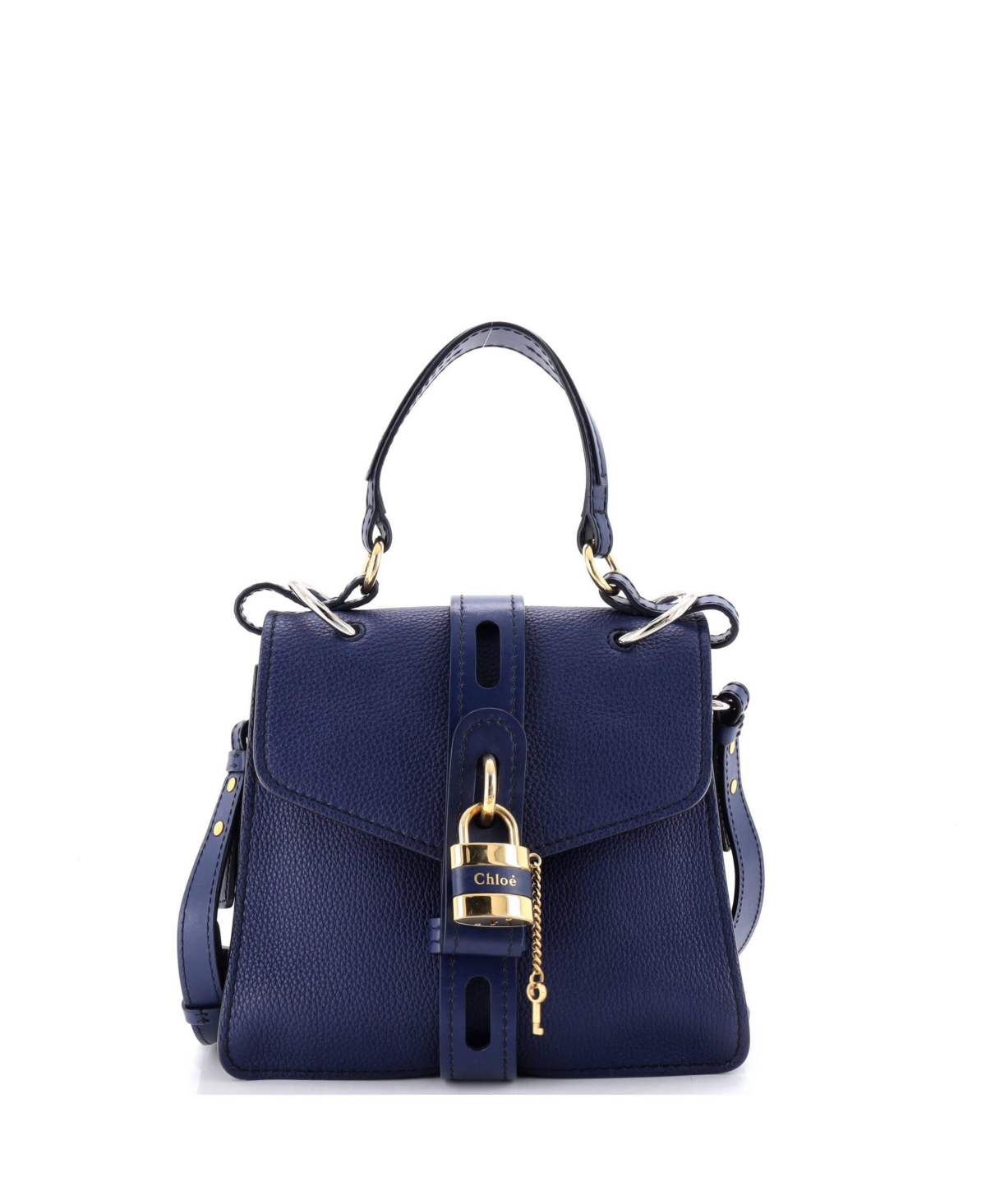 Click here for Pre-Owned Chloe Medium Aby Day Bag Leather - Blue prices