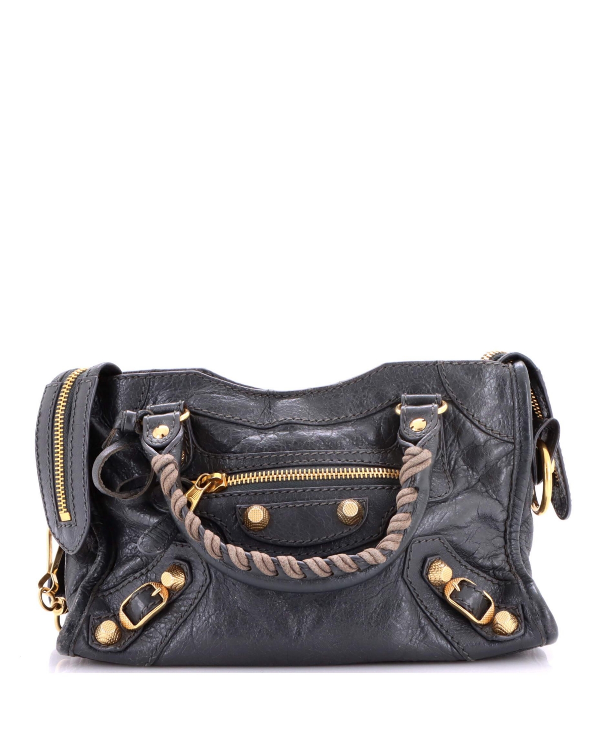 Click here for Pre-Owned Balenciaga Mini City Giant Studs Bag Lea... prices