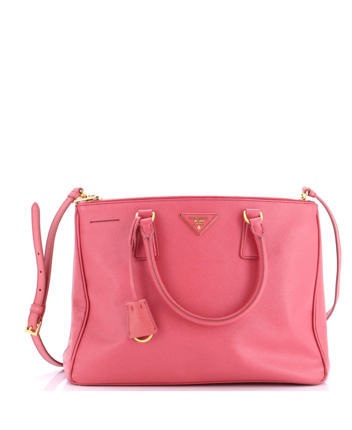Click here for Pre-Owned Prada Medium Double Zip Lux Tote Saffian... prices