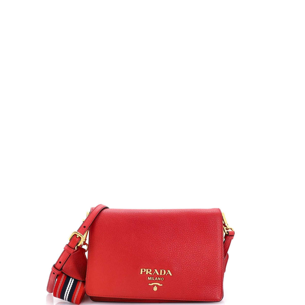 Click here for Pre-Owned Prada Small Dual Strap Flap Crossbody Ba... prices