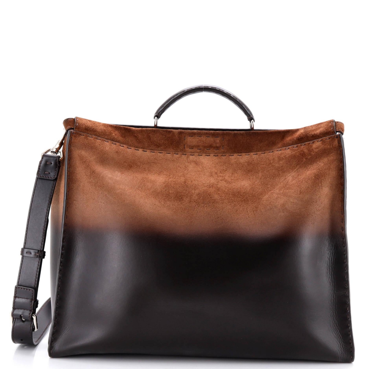 Click here for Pre-Owned Fendi Large Selleria Peekaboo Fit Bag Om... prices