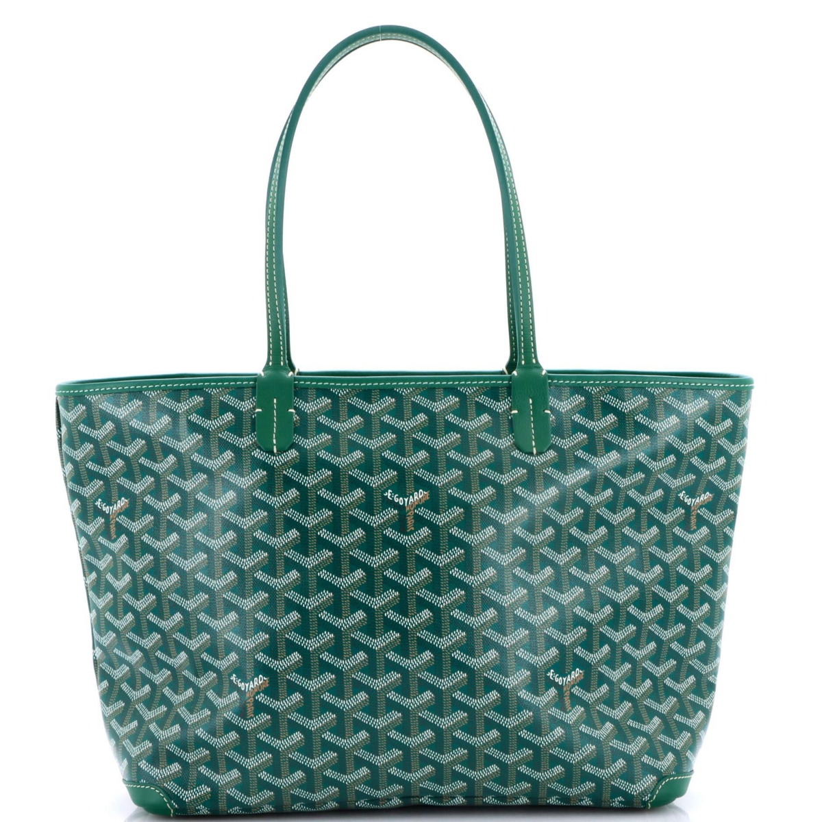 Click here for Pre-Owned Goyard Pm Artois Tote Coated Canvas - Gr... prices