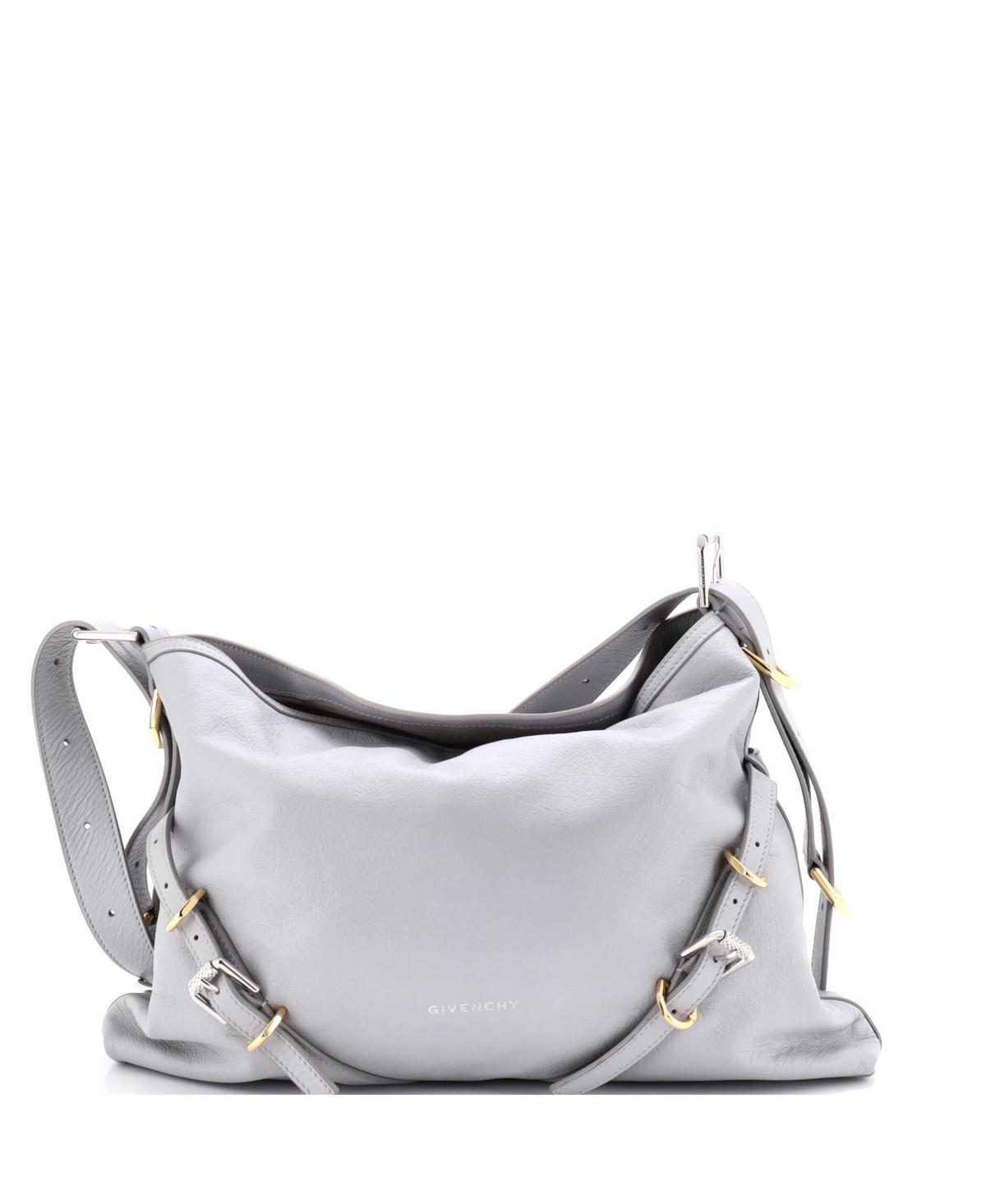 Click here for Pre-Owned Givenchy Medium Voyou Hobo Leather - Gre... prices