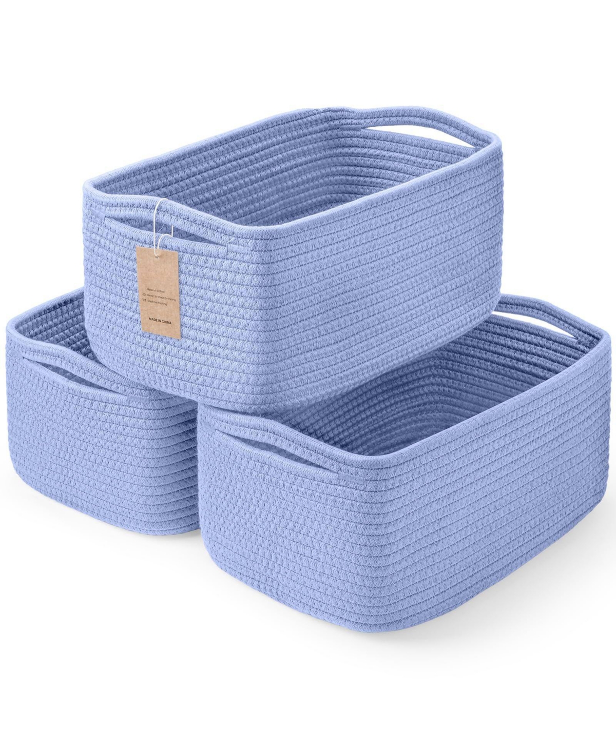 Click here for Gnuadz 3Piece Woven Rope Storage Baskets with Hand... prices