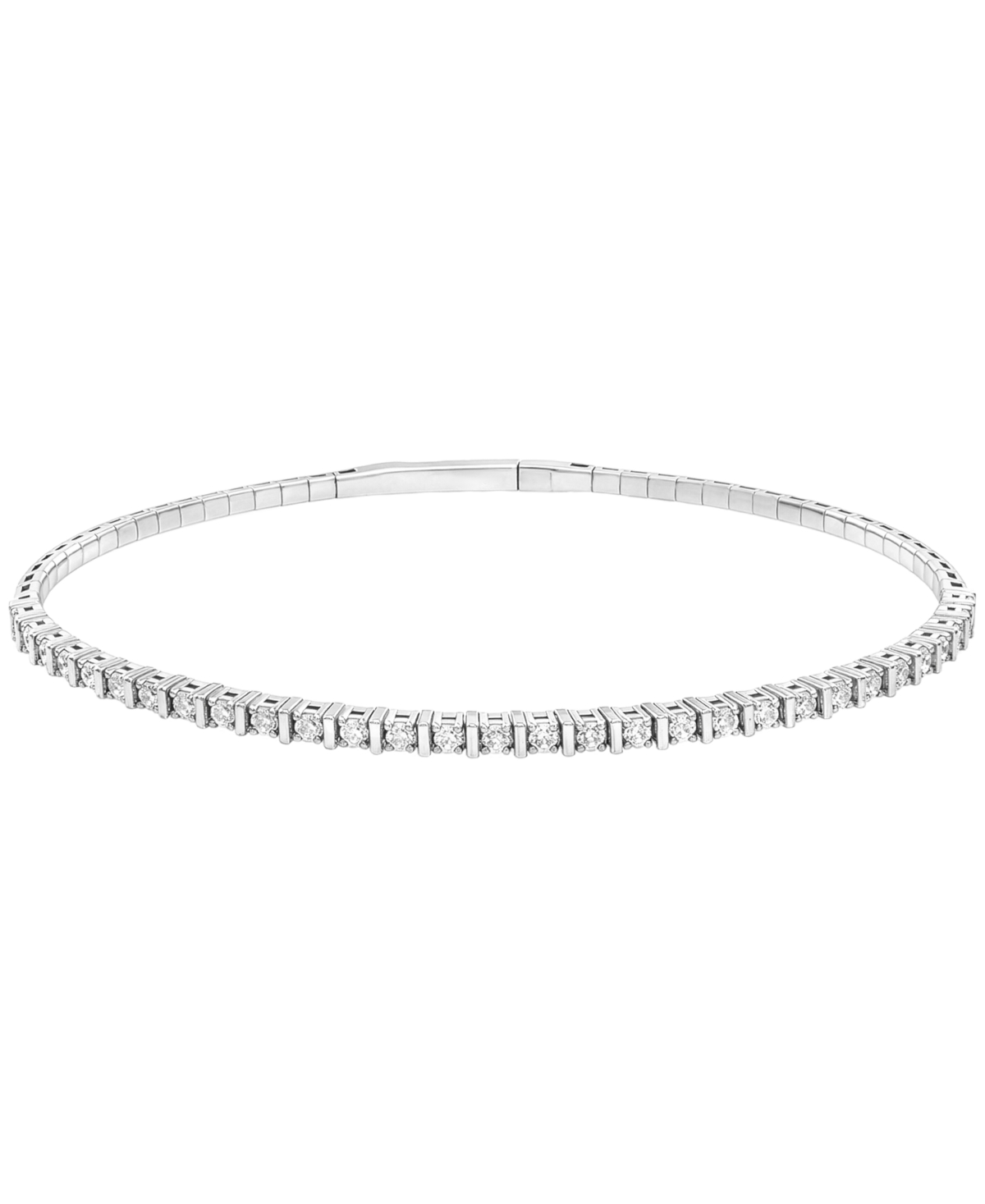 Click here for Macys Diamond Bangle (1/2 ct. t.w.) in Sterling Si... prices