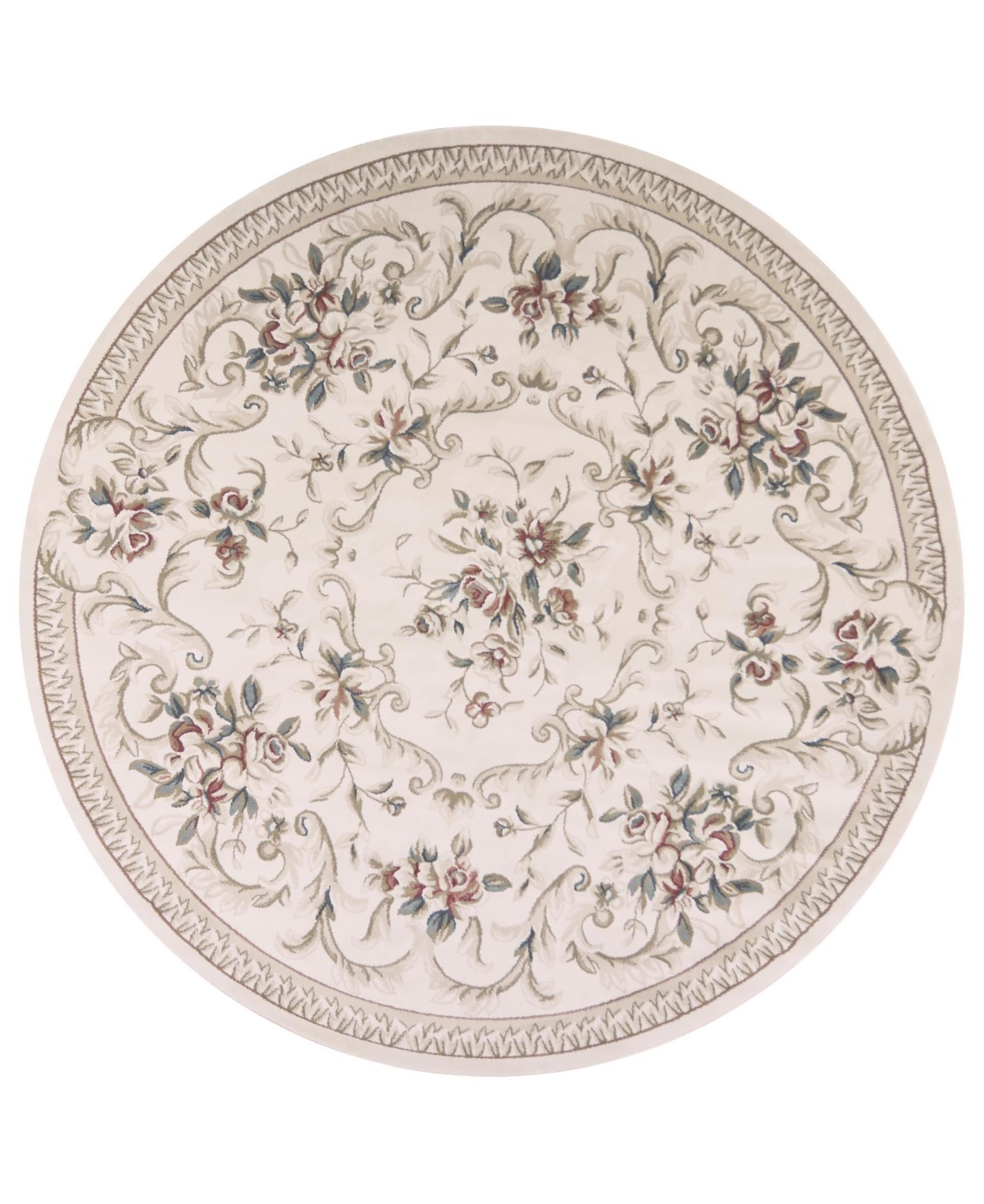 Click here for Kas Avalon Aubusson 710 Round Area Rug - 5606 Ivor... prices