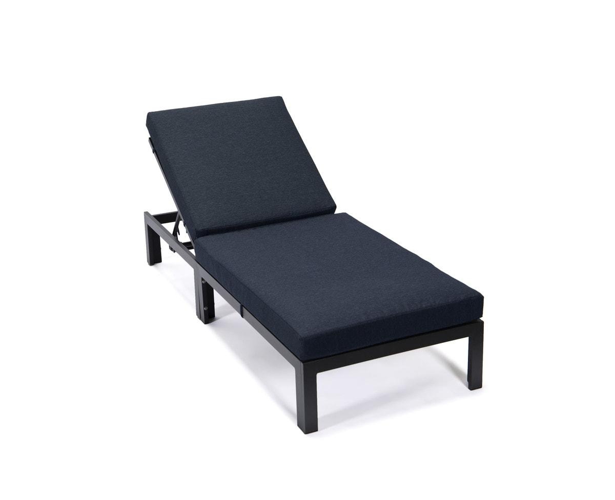 Click here for LeisureMod Chelsea Patio Chaise Lounge Chair in Bl... prices