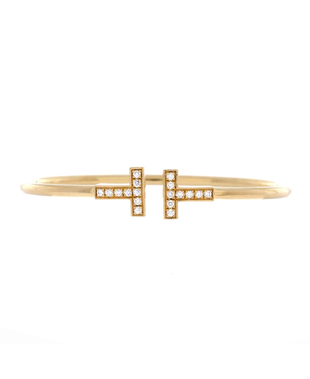 Click here for Pre-Owned Tiffany & Co. T Wire Bracelet - 18k yell... prices