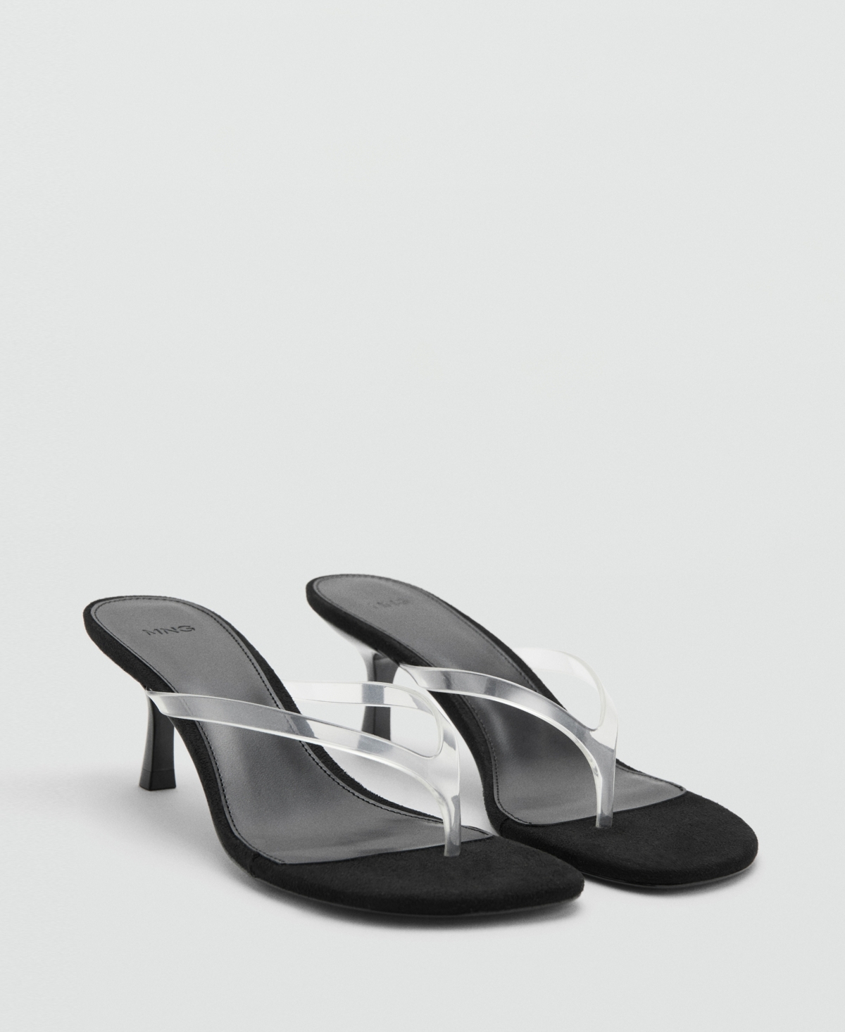 Click here for Mango Womens Jelly Strap Heel Sandals - Black prices
