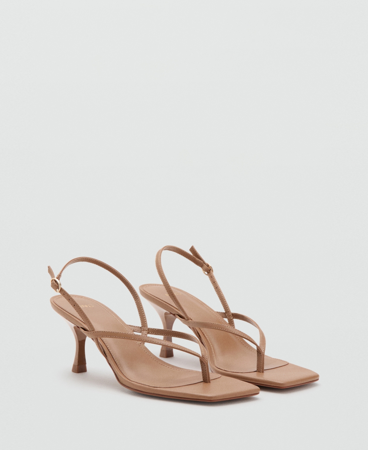 Click here for Mango Womens Strappy Heeled Sandals - Caramel prices