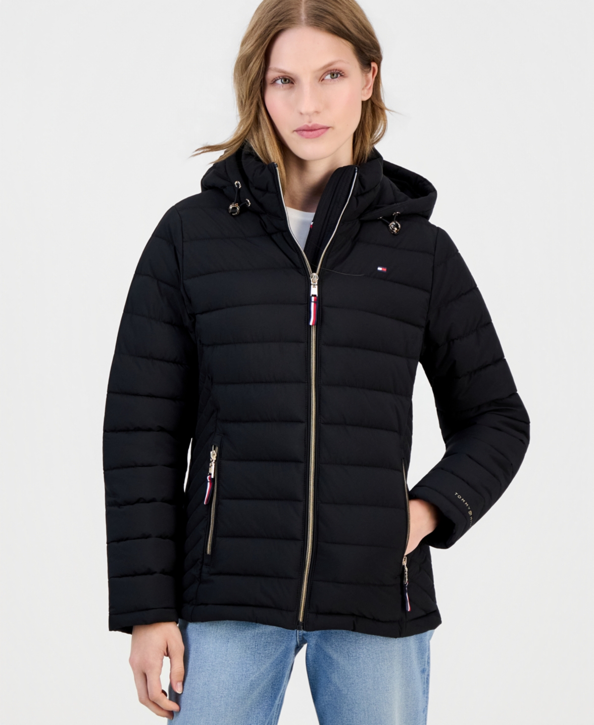Click here for Tommy Hilfiger Womens Petite Hooded Packable Quilt... prices