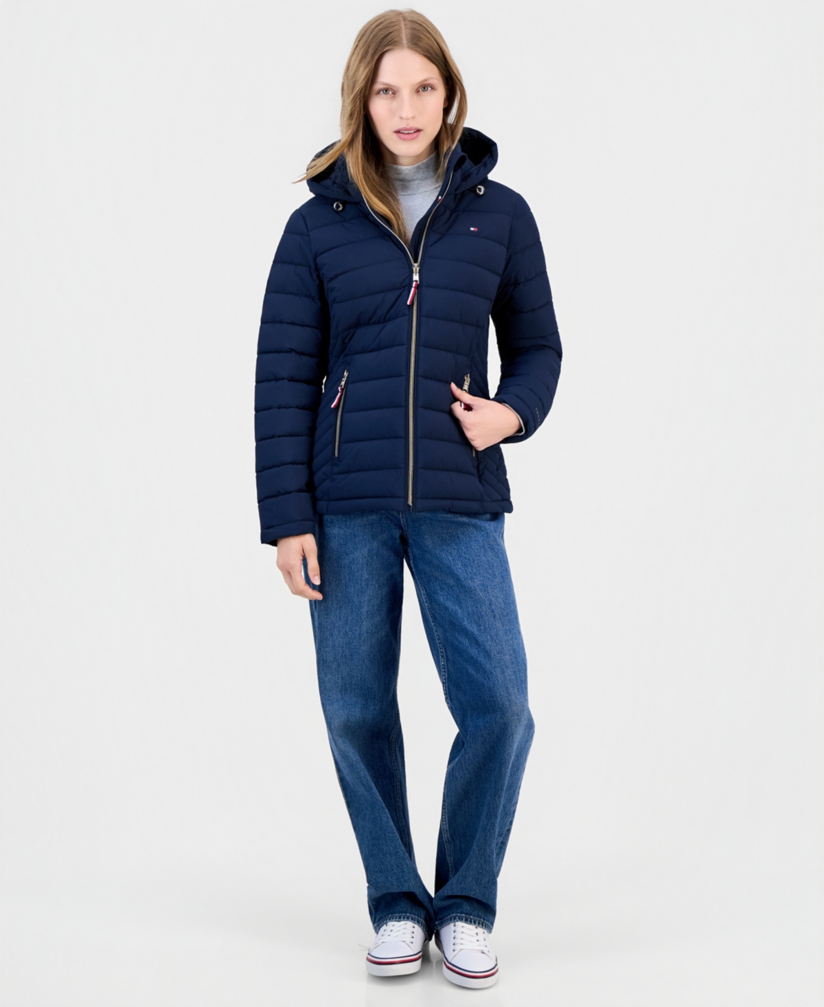 Click here for Tommy Hilfiger Womens Hooded Packable Puffer Coat... prices