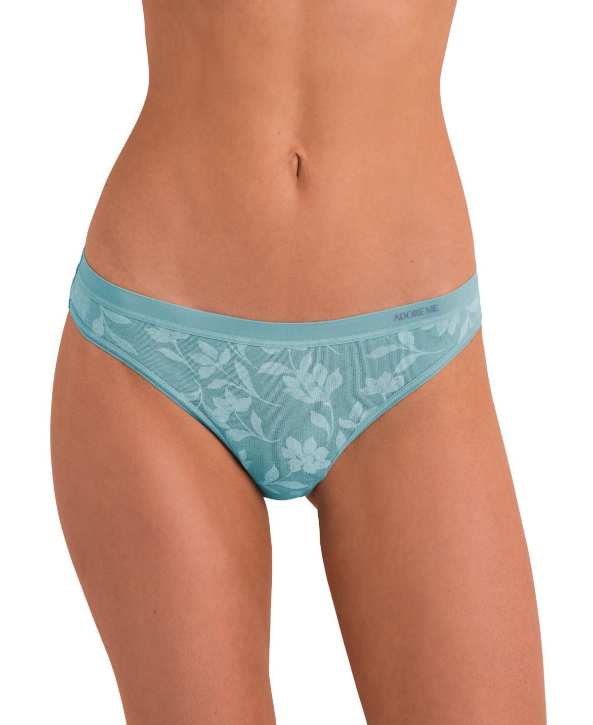 Click here for Adore Me Womens Everly Bikini Panty - Floral blue prices
