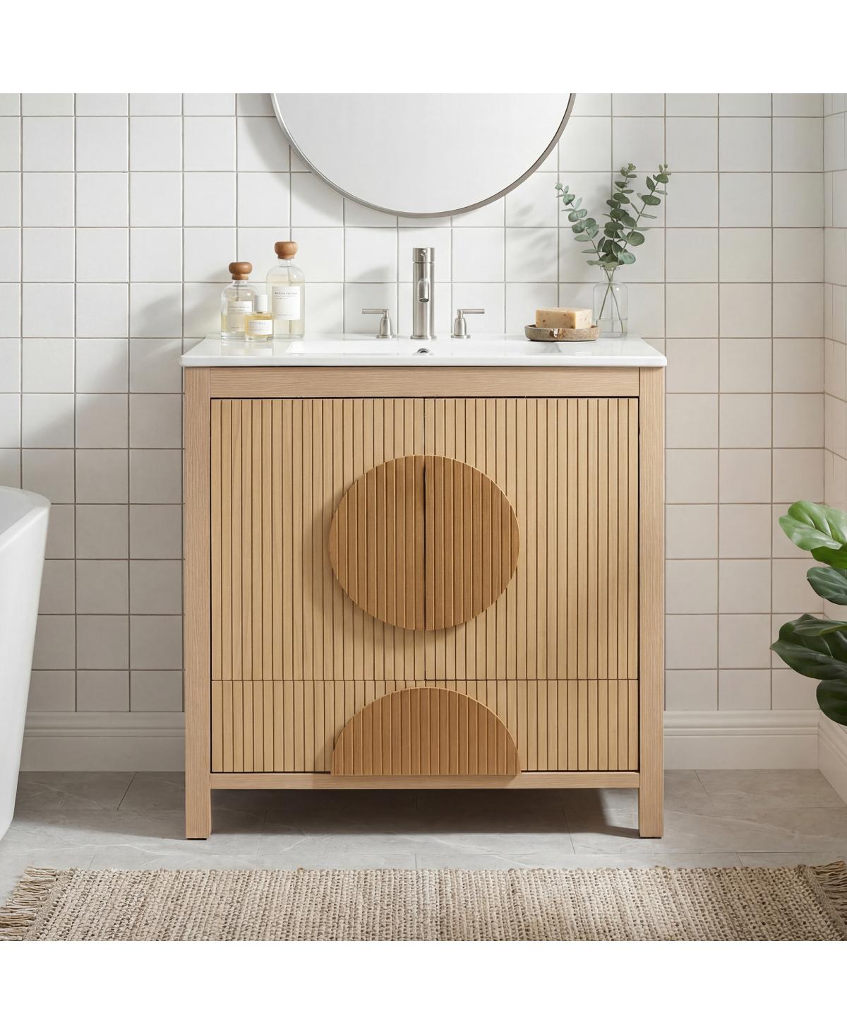 Click here for Sillysis Bathroom Vanity with Ceramic Sink  Soft C... prices