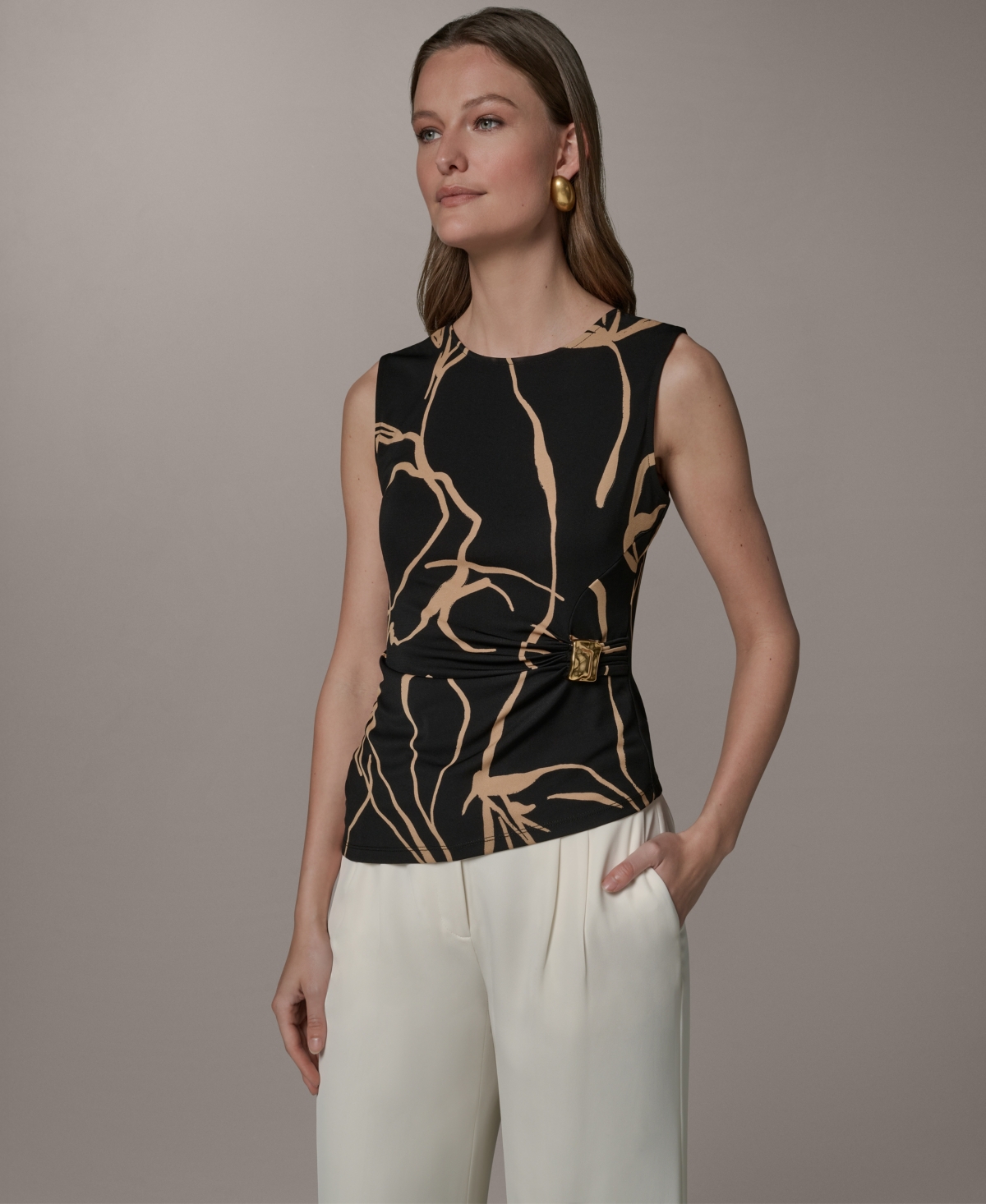 Click here for Donna Karan New York Womens Crewneck Asymmetrical... prices