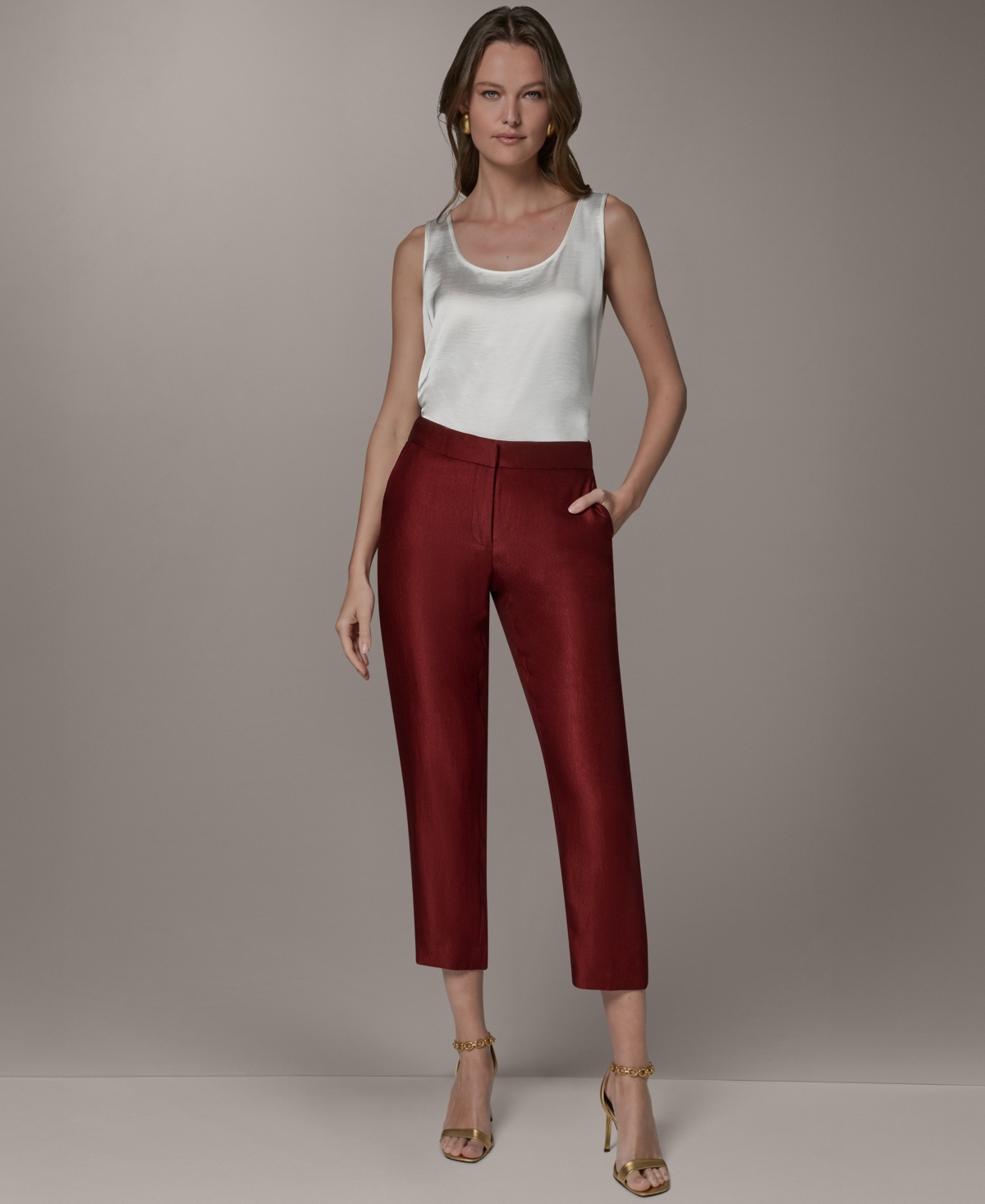 Click here for Donna Karan New York Womens Mid-Rise Straight-Leg... prices