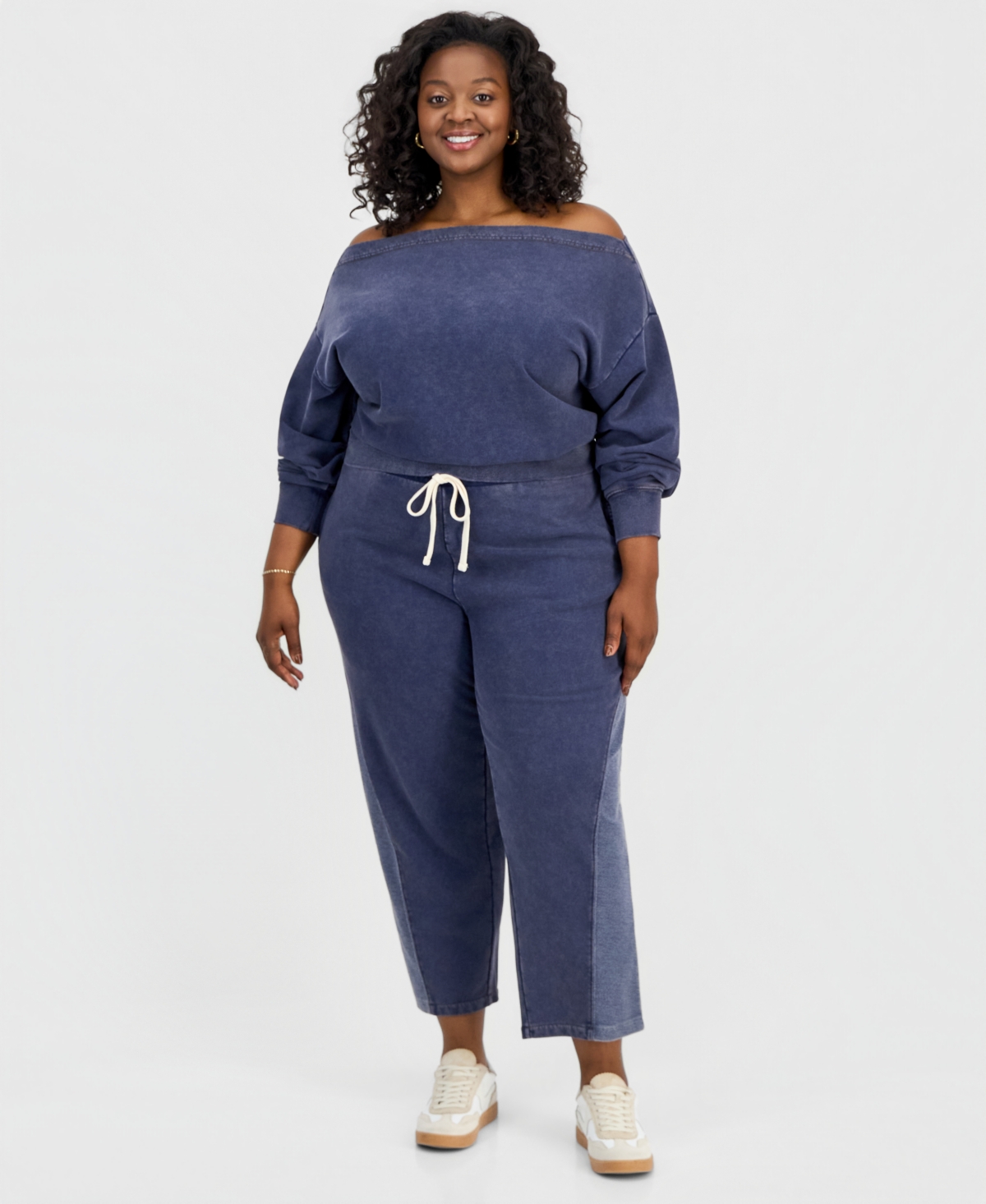 Click here for And Now This Trendy Plus Size French Terry Barrel-... prices