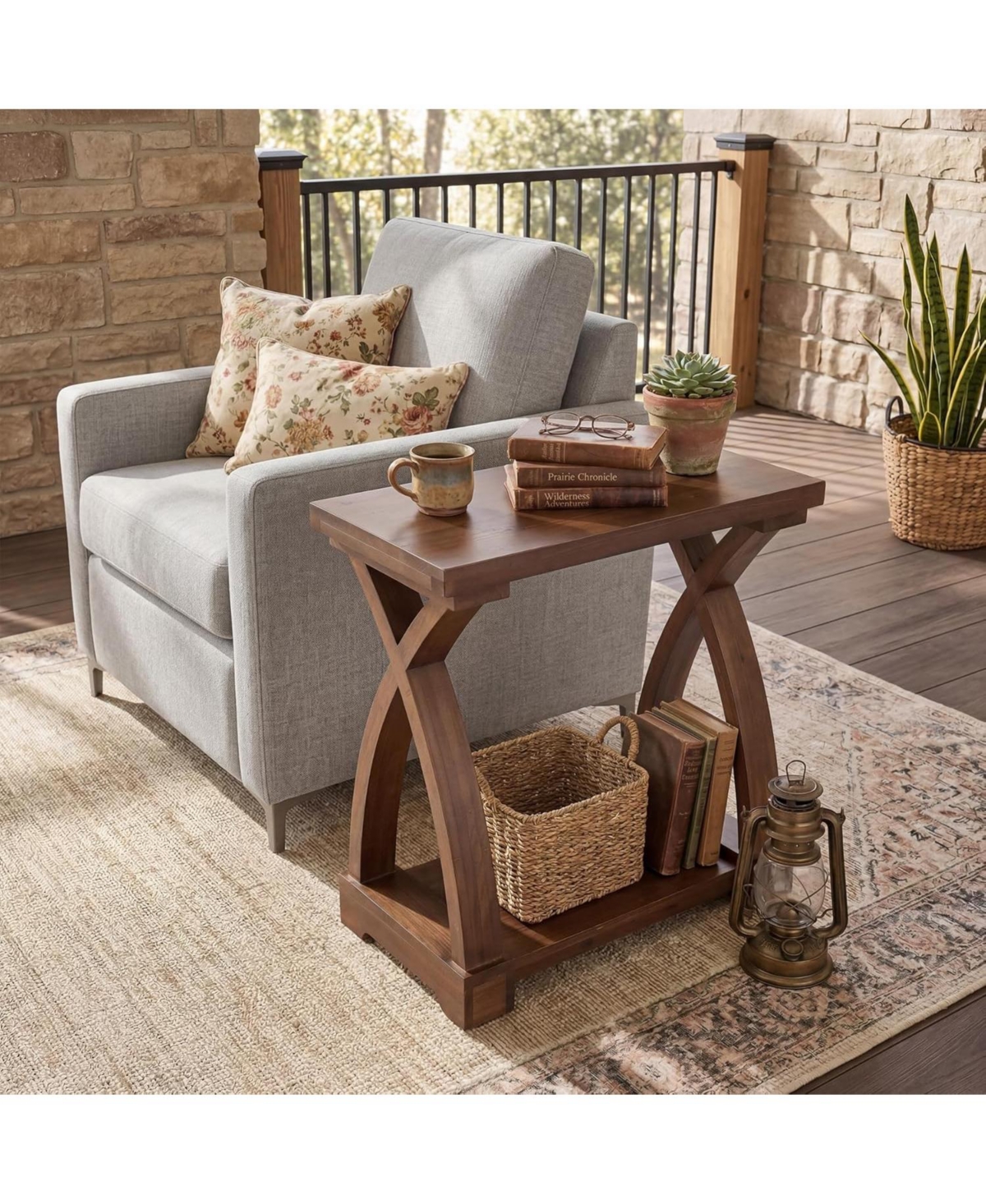 Click here for Tribesigns Solid Wood End Table  Small Side Table... prices