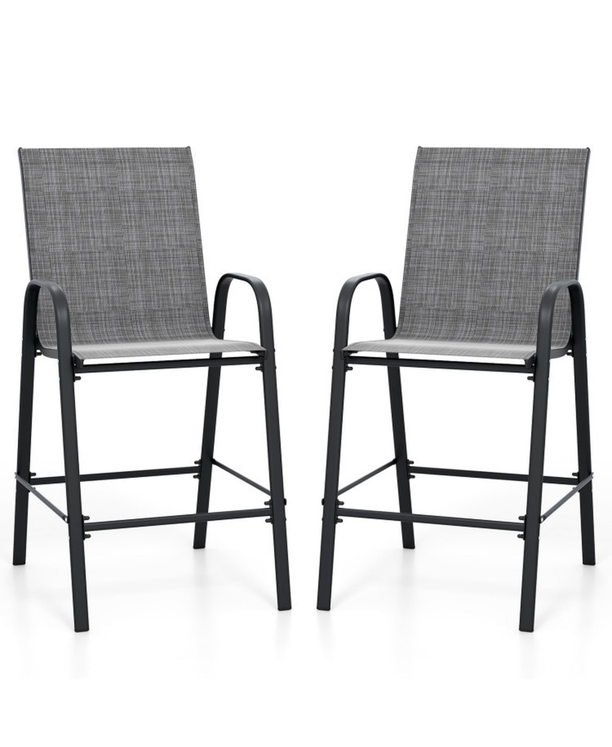 Click here for Gouun 29 in Fabric Outdoor Bar Stools Set of 2 wit... prices