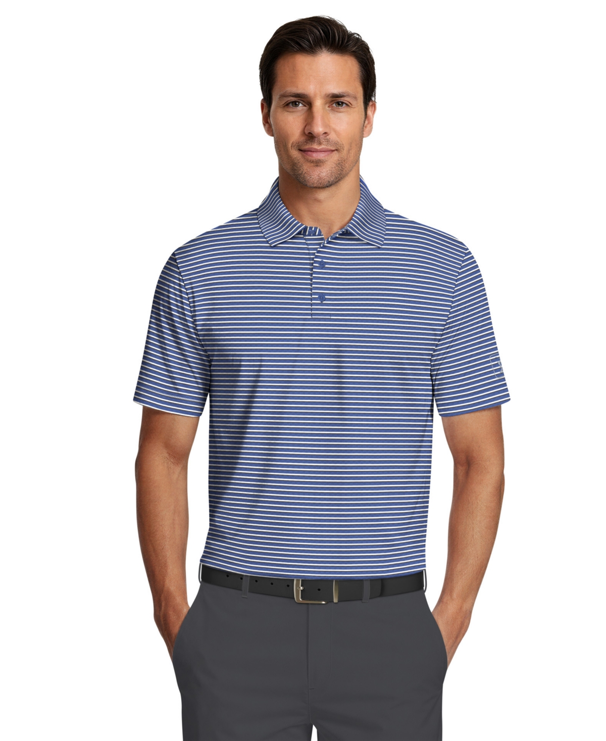 Click here for Pga Tour Mens Feeder Stripe Golf Polo Shirt - Egyp... prices