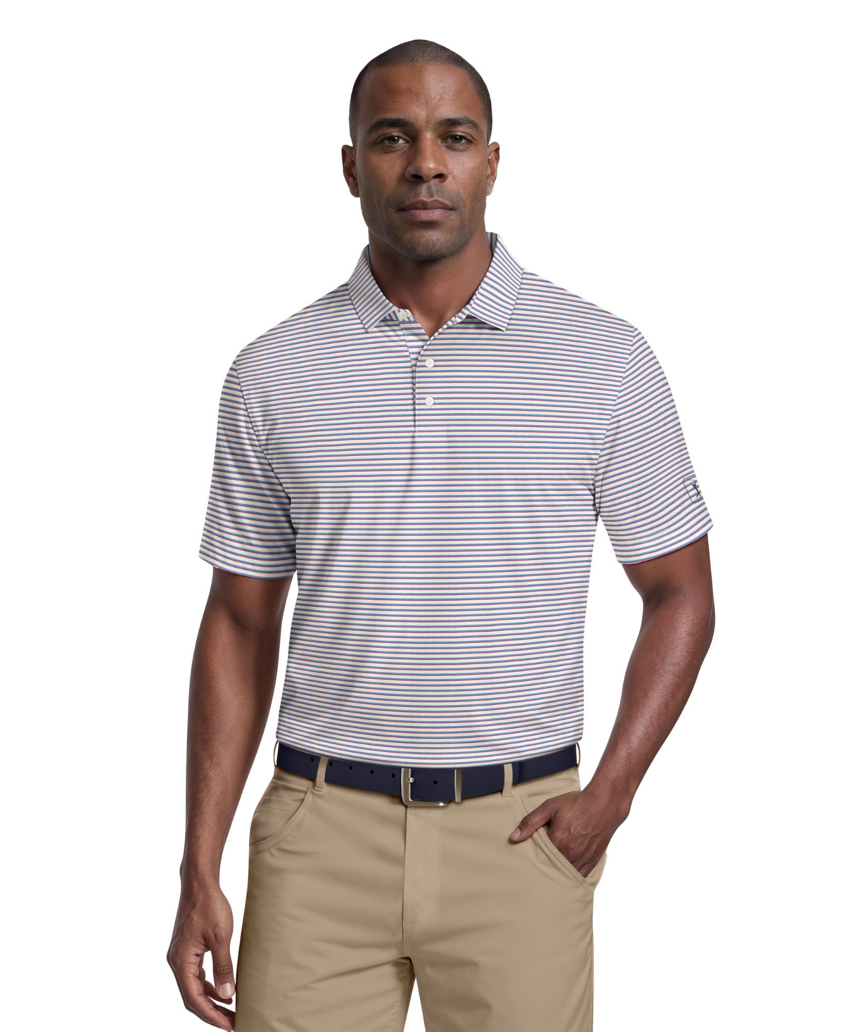 Click here for Pga Tour Mens Feeder Stripe Golf Polo Shirt - Brig... prices