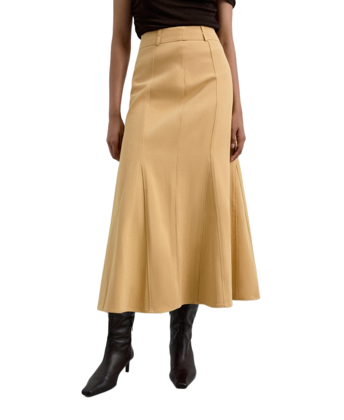 Click here for Scalpers Womens Mustill Skirt - Mustard prices