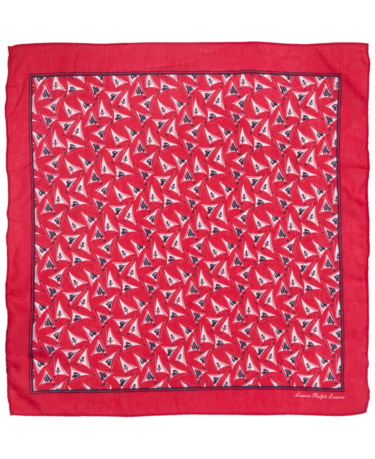 Click here for Lauren Ralph Lauren Sails Small Square Scarf - Cru... prices