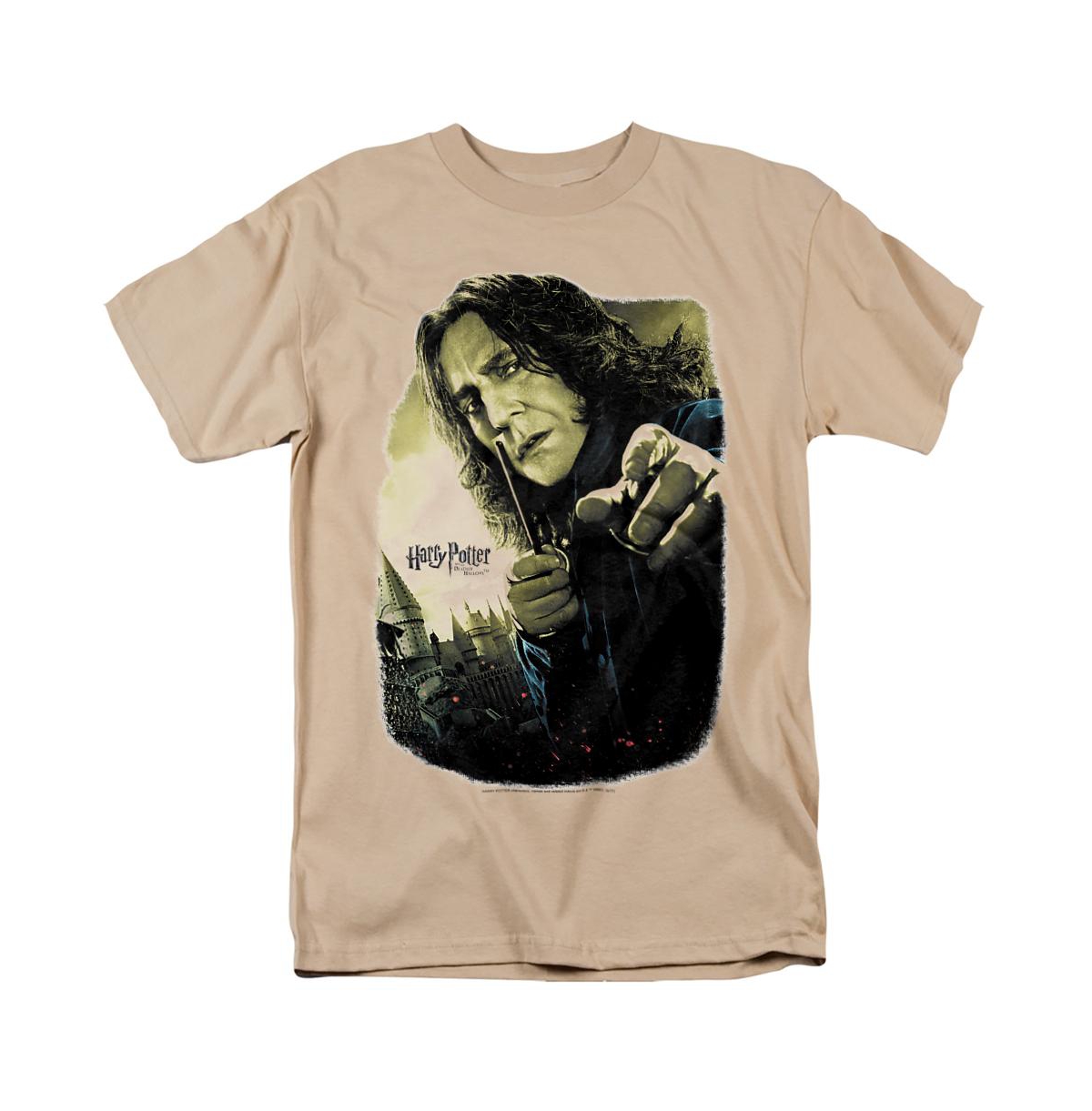 Click here for Harry Potter Mens Snape Poster T-Shirt - Sand prices