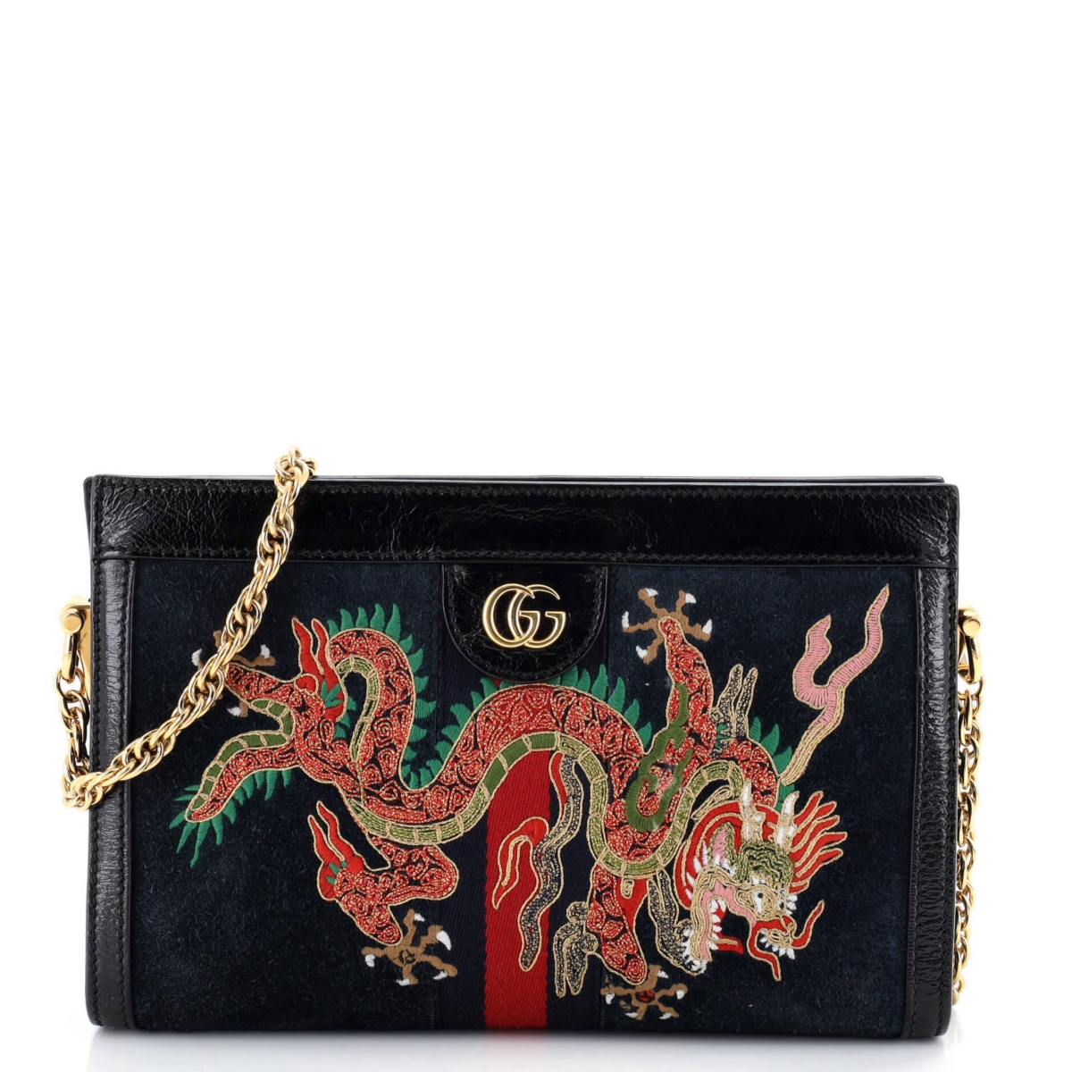 Click here for Pre-Owned Gucci Small Ophidia Chain Shoulder Bag E... prices