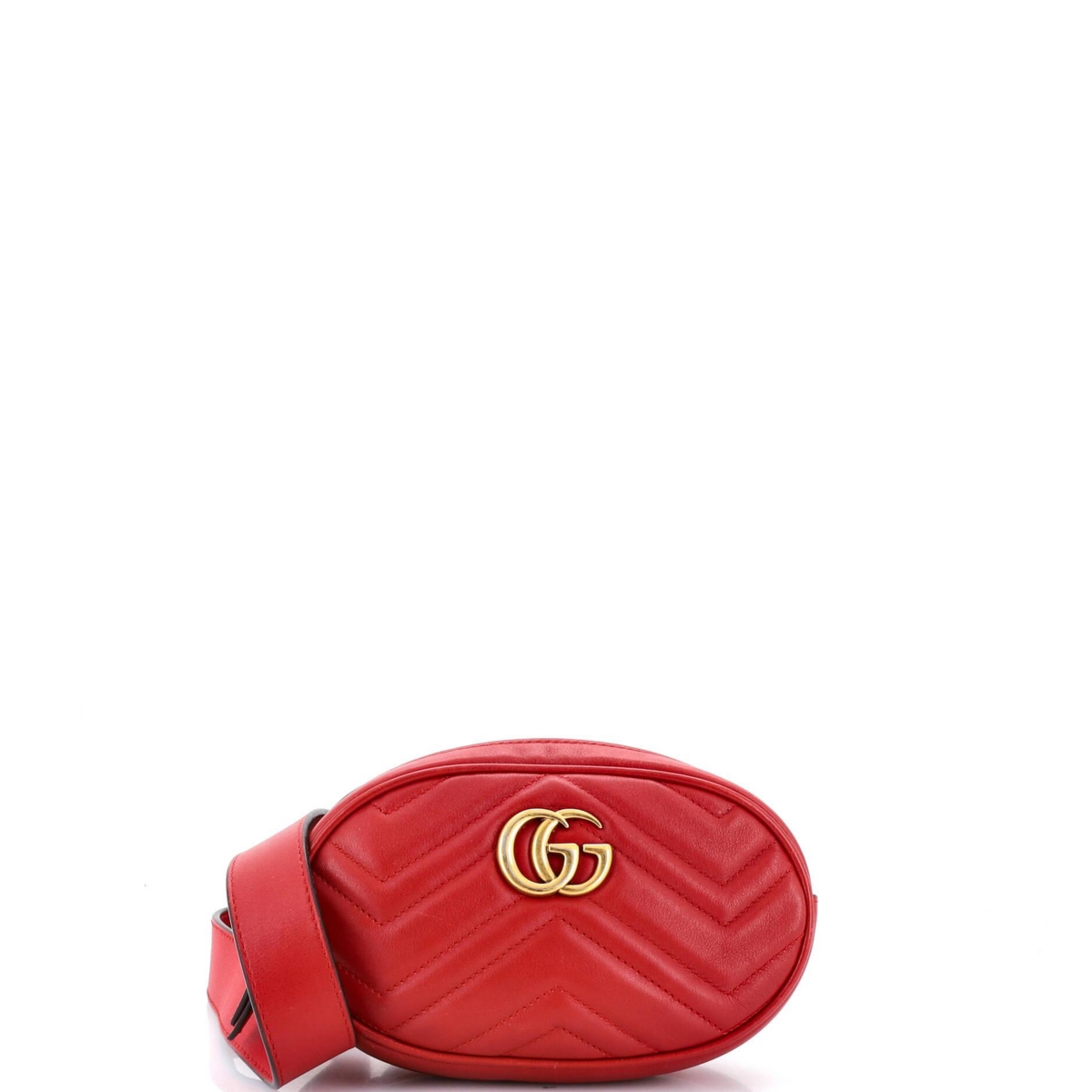 Click here for Pre-Owned Gucci Gg Marmont Belt Bag Matelasse Leat... prices