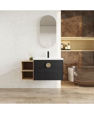 Click here for Sillysis Wall Mounted Bathroom Vanity With Ceramic... prices