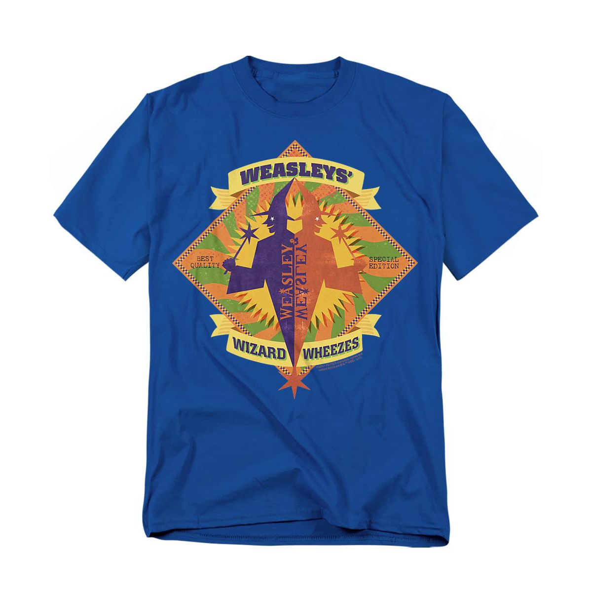 Click here for Harry Potter Mens Wizard Wheezes T Shirt - Royal prices