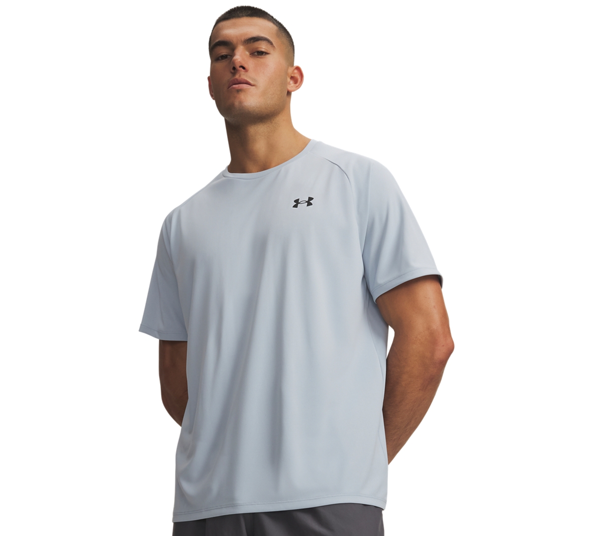 Click here for Under Armour Mens Tech Short Sleeve - Blue Fog prices