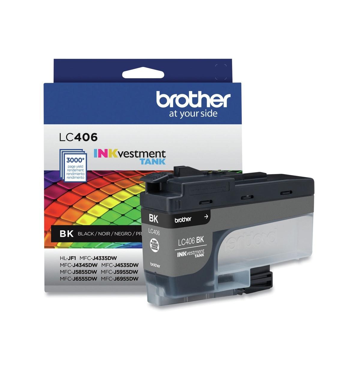 Click here for Brother LC406BKS INKvestment 3 000 Page-Yield - Bl... prices