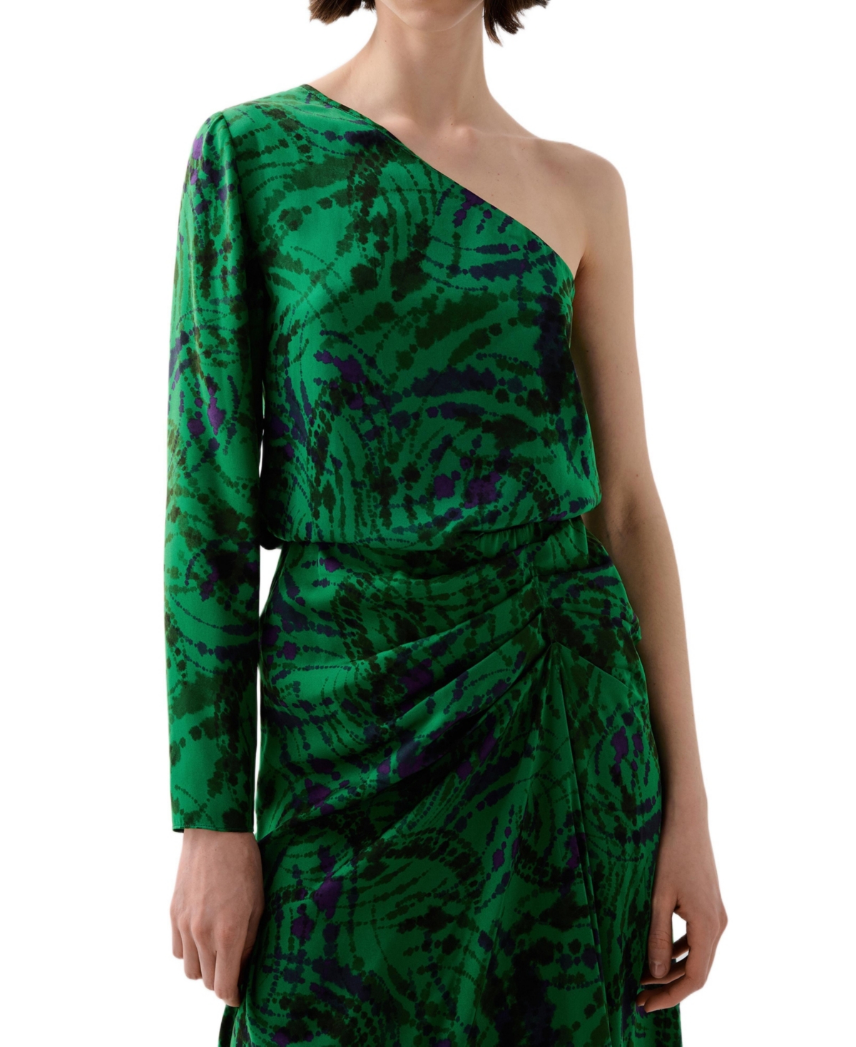 Click here for Scalpers Womens Fire Print Shirt - Green prices