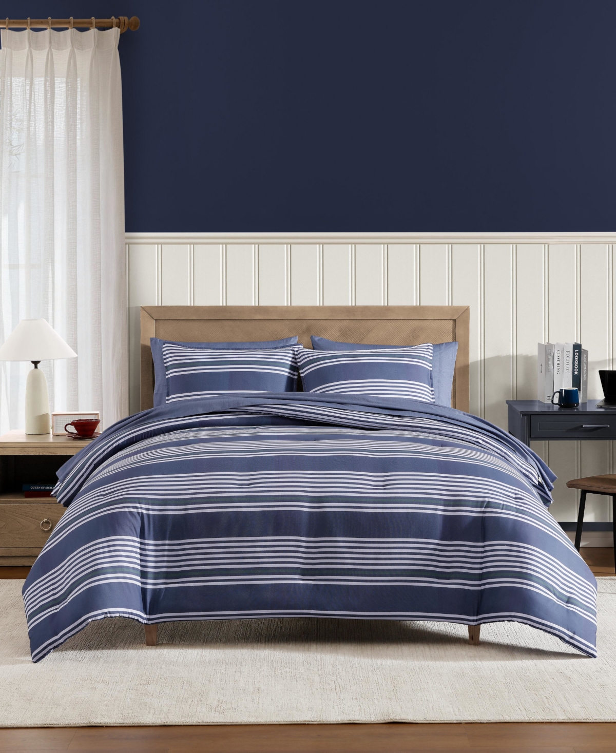 Click here for Tommy Hilfiger Lido Stripe Washed Microfiber 7-Pc.... prices