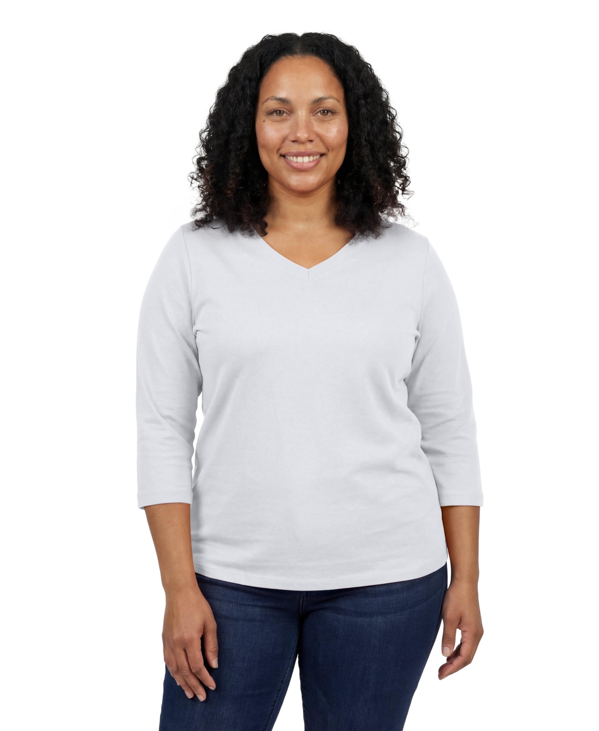 Click here for Woman Within Plus Size Within Perfect Three-Quarte... prices