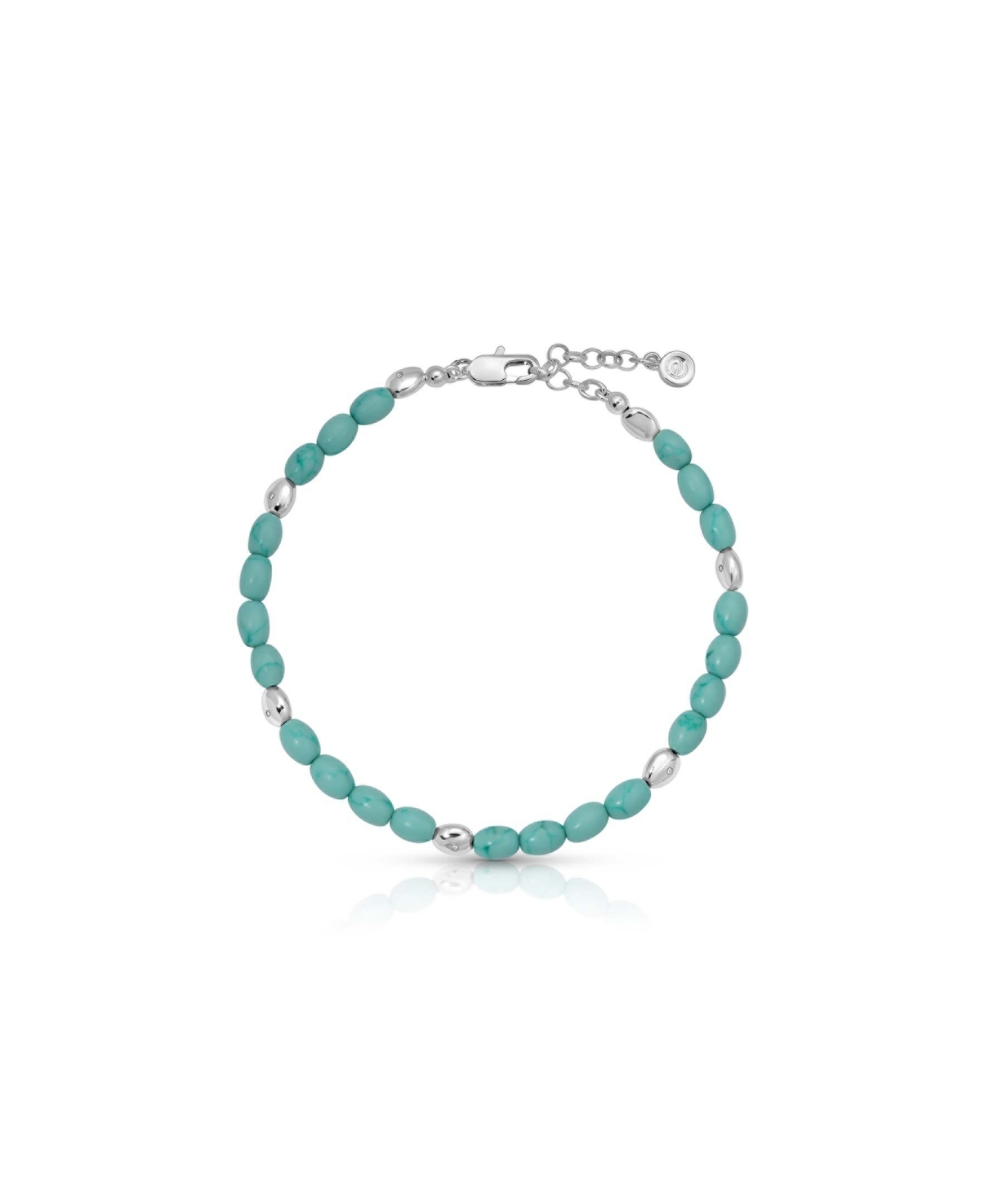 Click here for Ettika Turquoise Polished Pebble Anklet - Turquois... prices