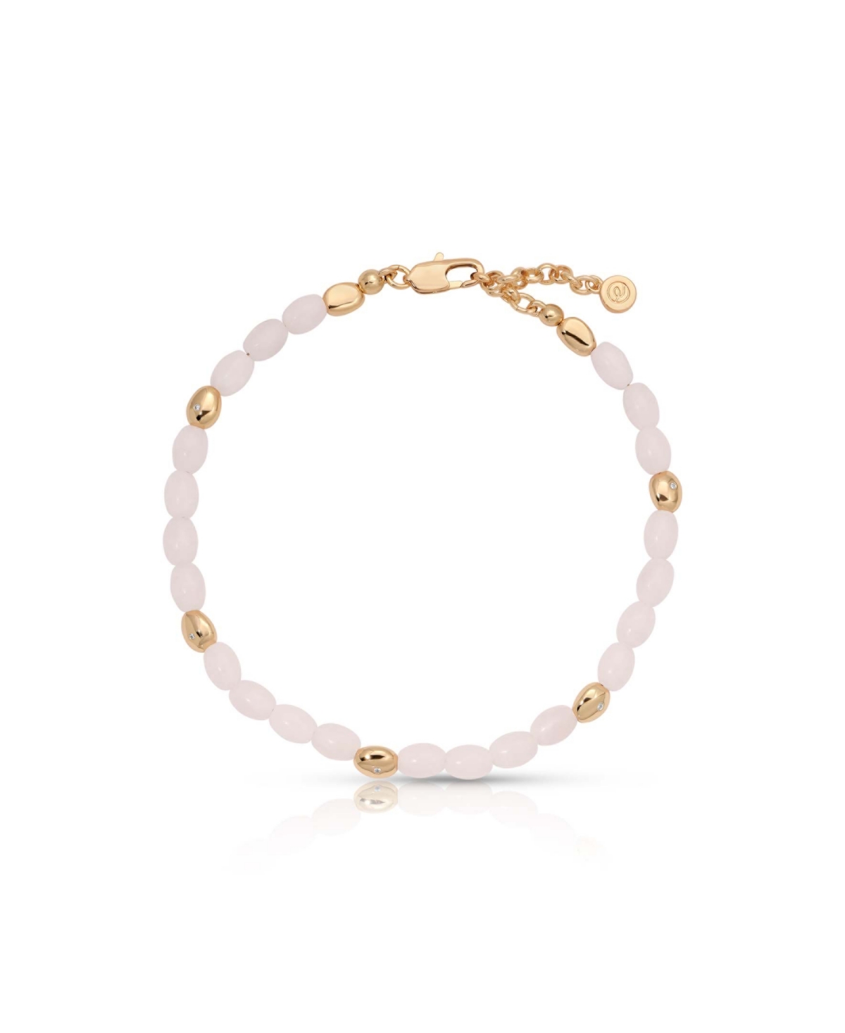 Click here for Ettika Turquoise Polished Pebble Anklet - Rose Qua... prices