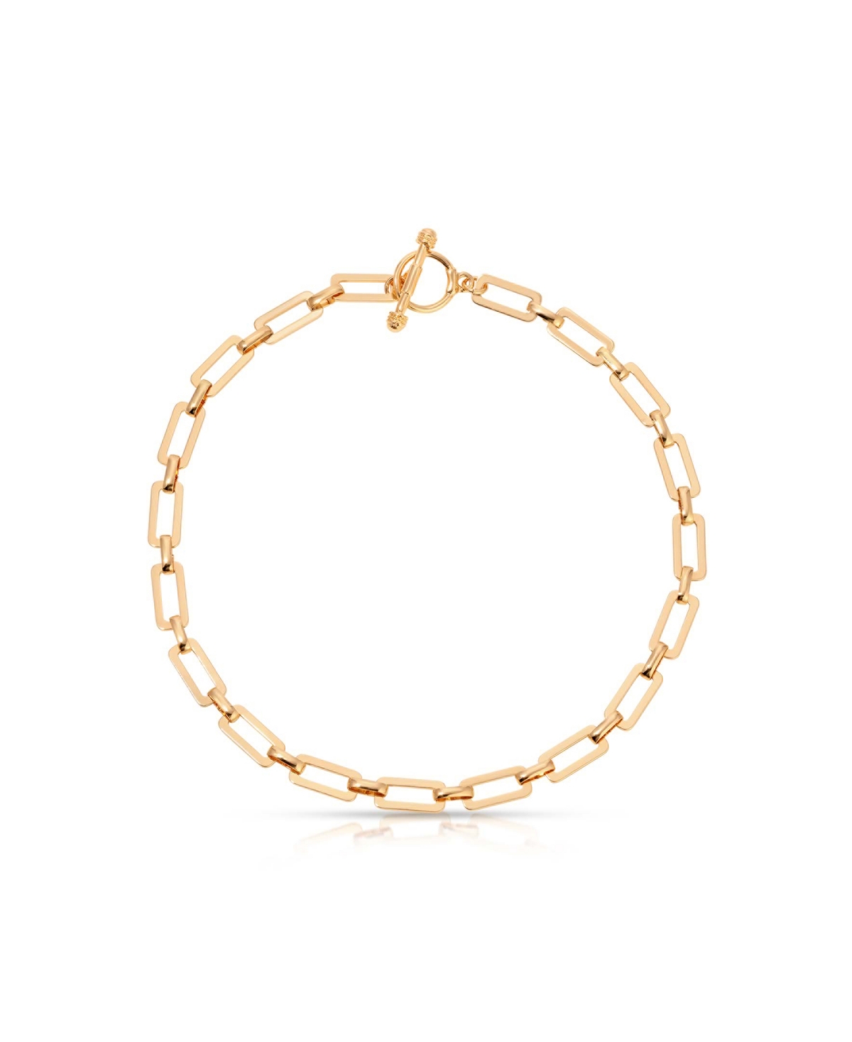 Click here for Ettika Golden Flat Rectangle Chain Necklace - Gold prices