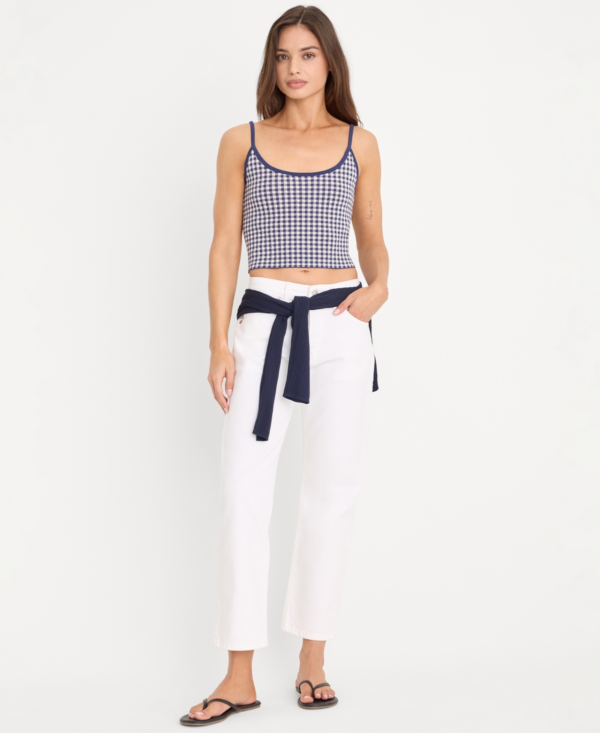 Click here for Good American Womens Gingham Camisole Sweater Tank... prices