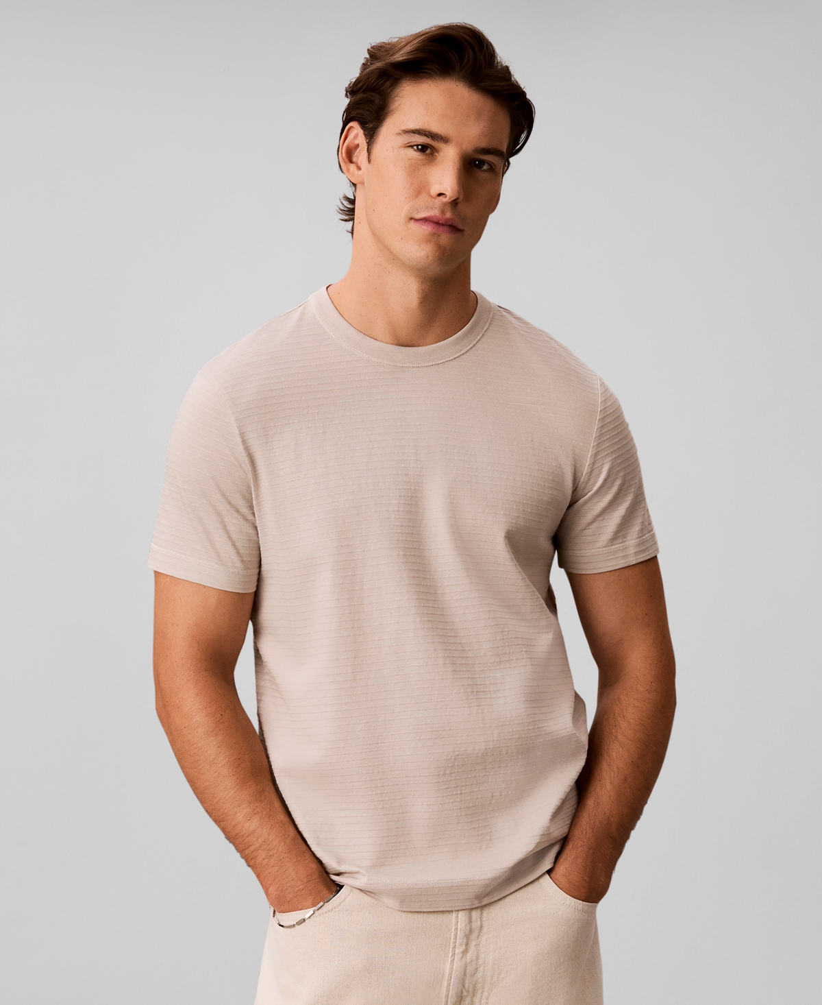 Click here for Calvin Klein Mens Crewneck T-Shirt - Moonstruck prices