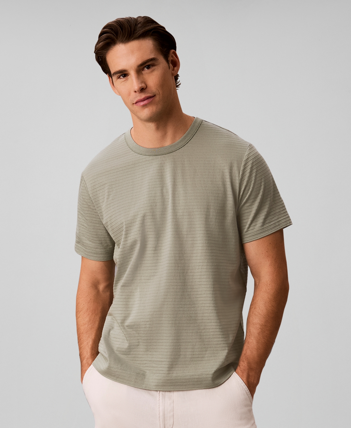 Click here for Calvin Klein Mens Crewneck T-Shirt - Shadow prices